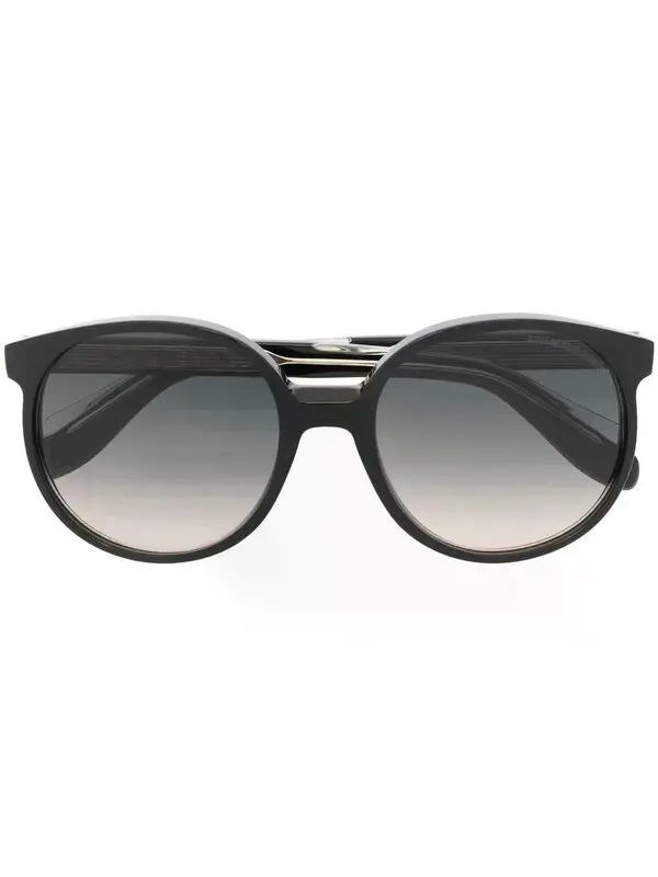 CUTLER & GROSS Round Frame Sunglasses - Black
