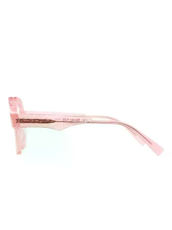 KUBORAUM Textured Geometric Frame Glasses