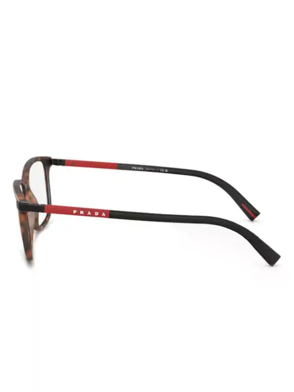 Prada Tortoiseshell-effect Eyeglasses - Brown