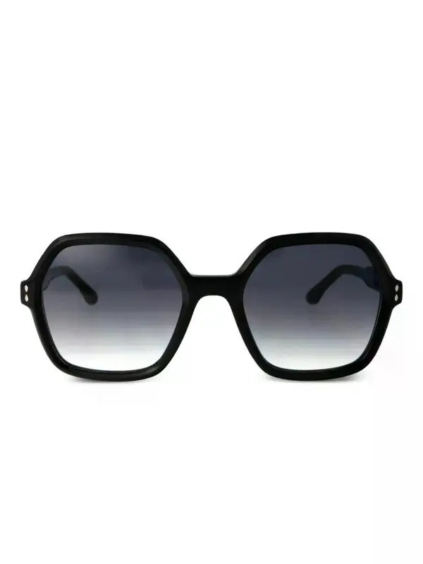 Isabel Marant Geometric-frame Sunglasses - Black