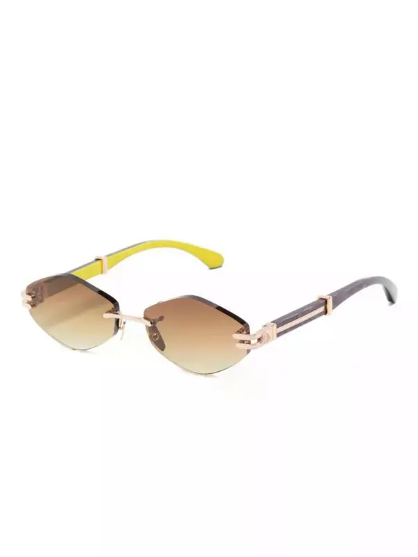 MAYBACH EYEWEAR Geometric-frame Rimless Sunglasses
