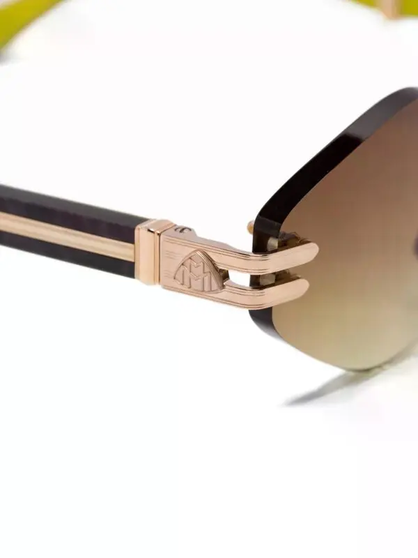 MAYBACH EYEWEAR Geometric-frame Rimless Sunglasses