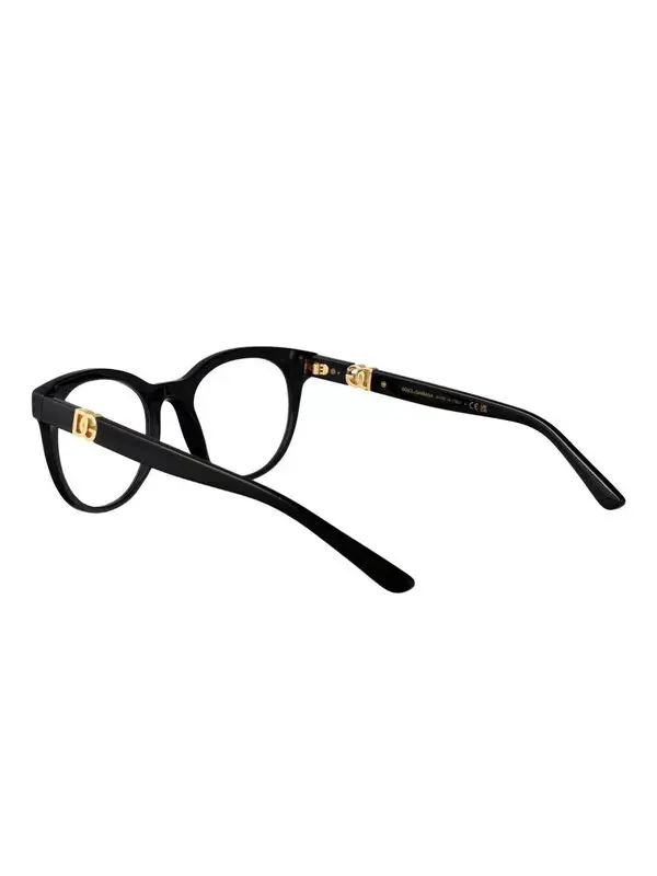 Dolce & Gabbana Acetate Round-frame Glasses - Black