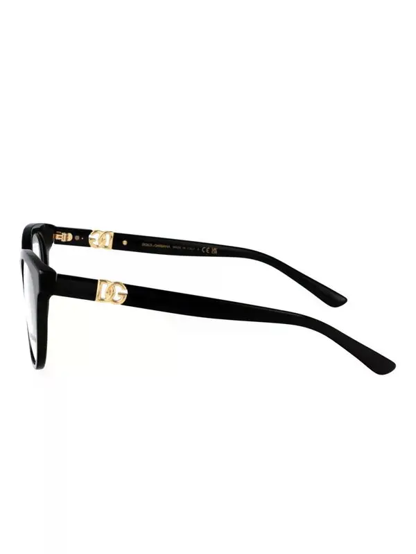 Dolce & Gabbana Acetate Round-frame Glasses - Black