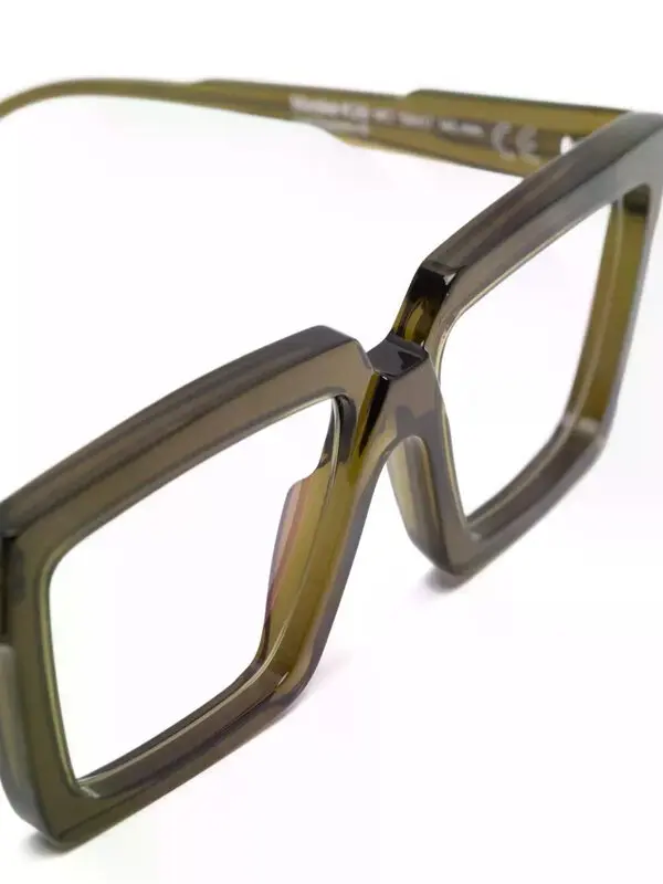 KUBORAUM K26 Square-frame Glasses - Green