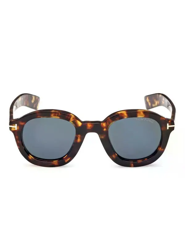 TOM FORD Round Frame Sunglasses - Brown