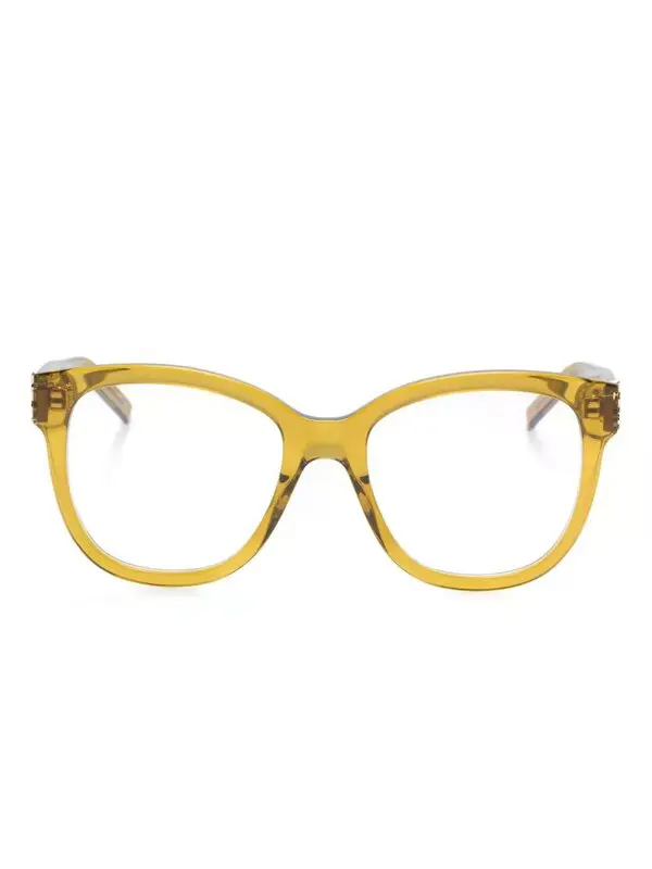 Saint Laurent Slm97 Full Rim Glasses - Yellow