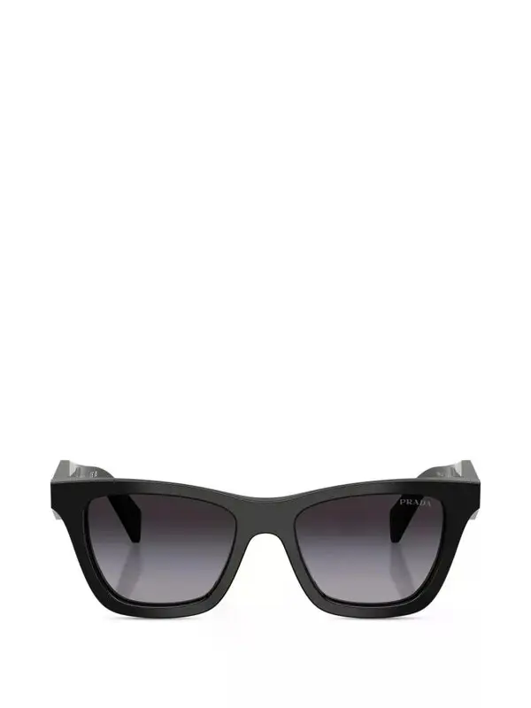 Prada Geometric-frame Sunglasses - Black