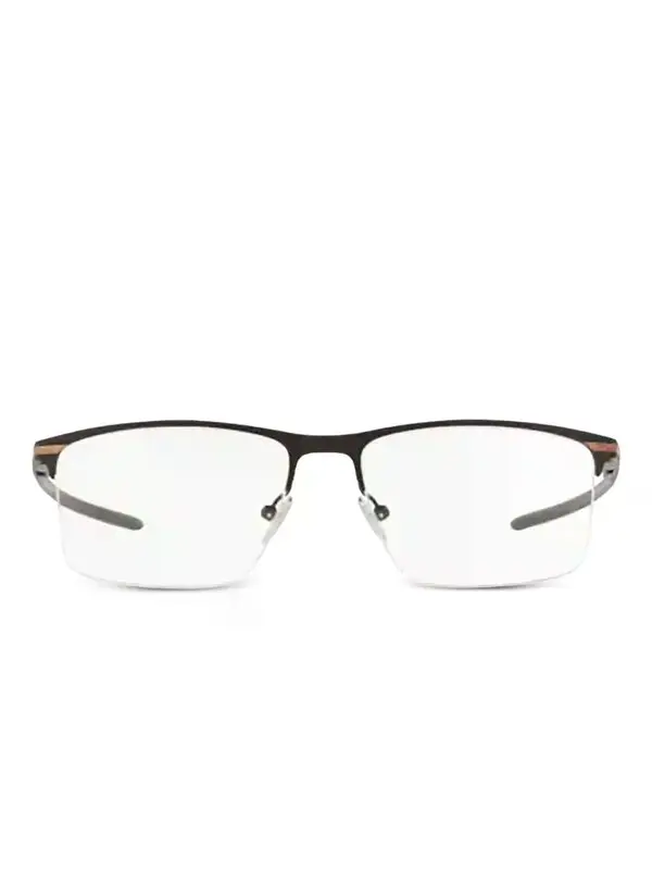 Oakley Tie Bar Half-rim Eyeglasses - Black