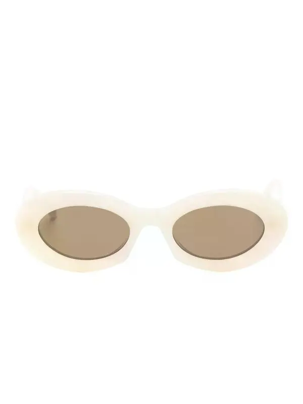 Saint Laurent Oval-frame Sunglasses - White