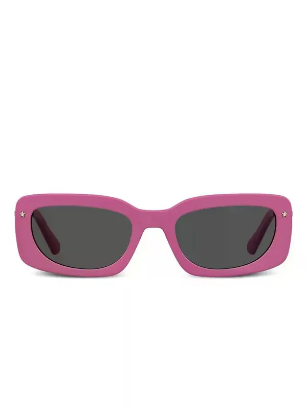 CHIARA FERRAGNI Chain-arms Rectangle Sunglasses - Pink