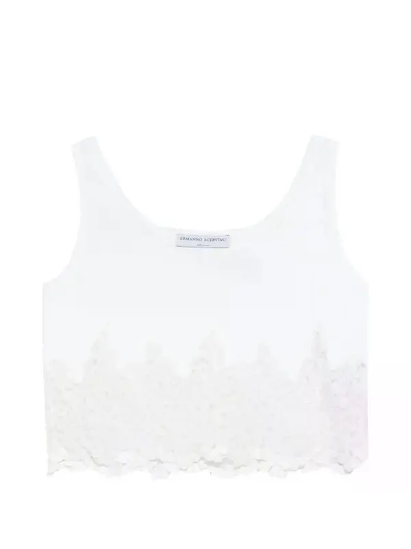 Ermanno Scervino Lace-detail Top - White