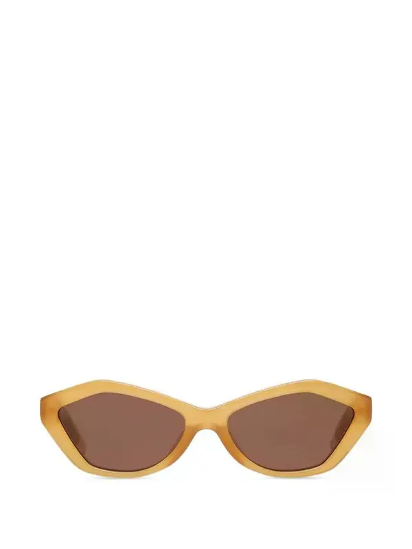 Jacquemus Geometric-frame Sunglasses - Yellow