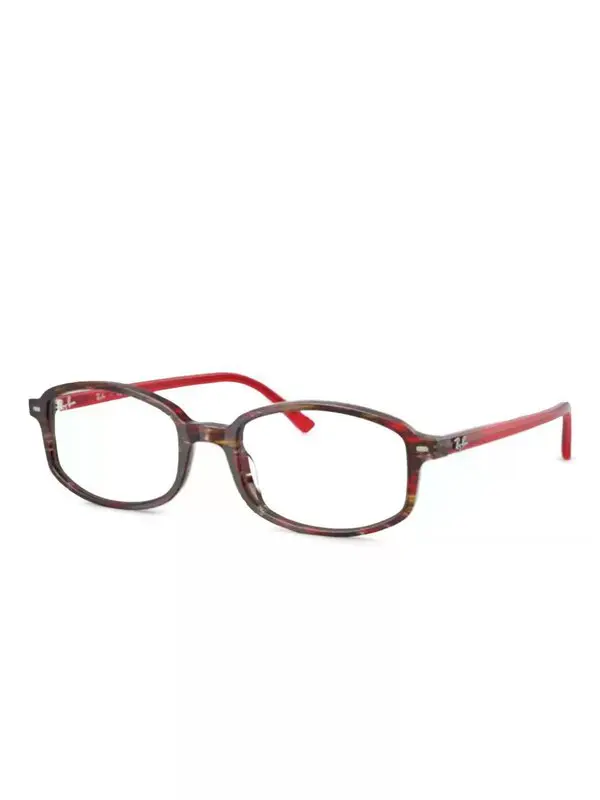 Ray-ban Rectangle-frame Eyeglasses - Red