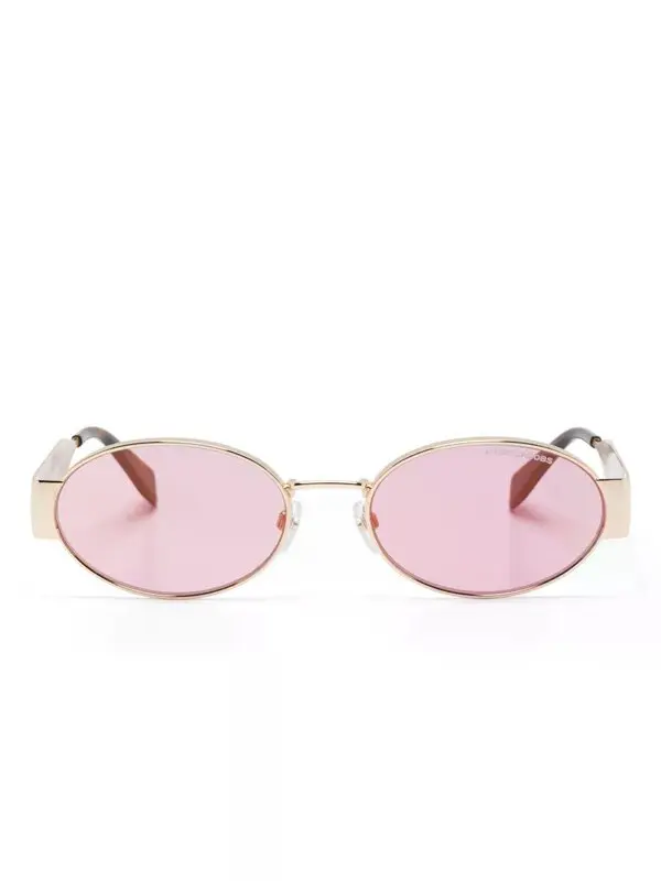 Marc Jacobs Oval-frame Sunglasses - Gold