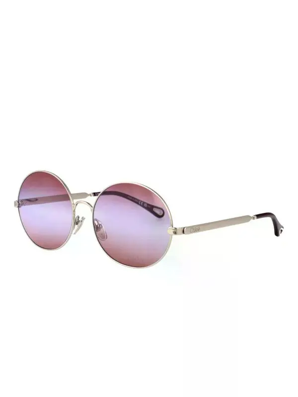 Chloé Round-frame Gradient Sunglasses