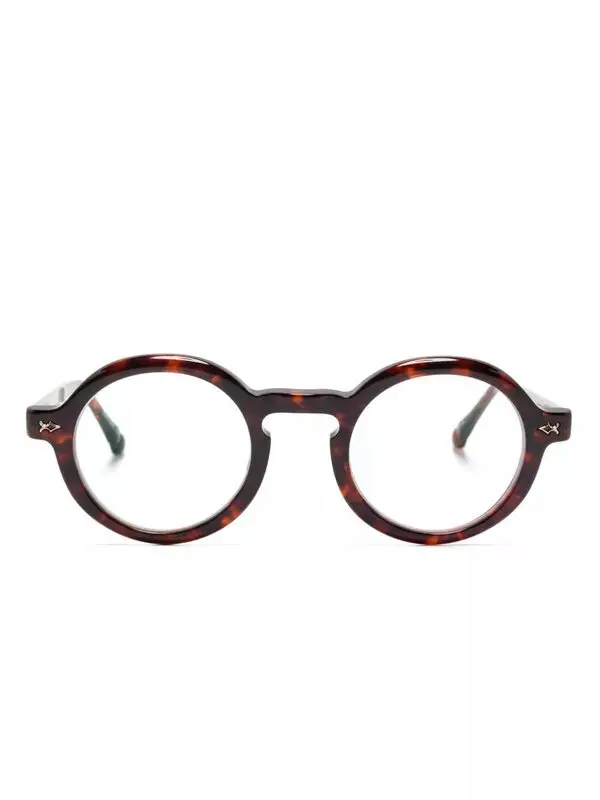Matsuda Round Frame Eyeglasses - Brown