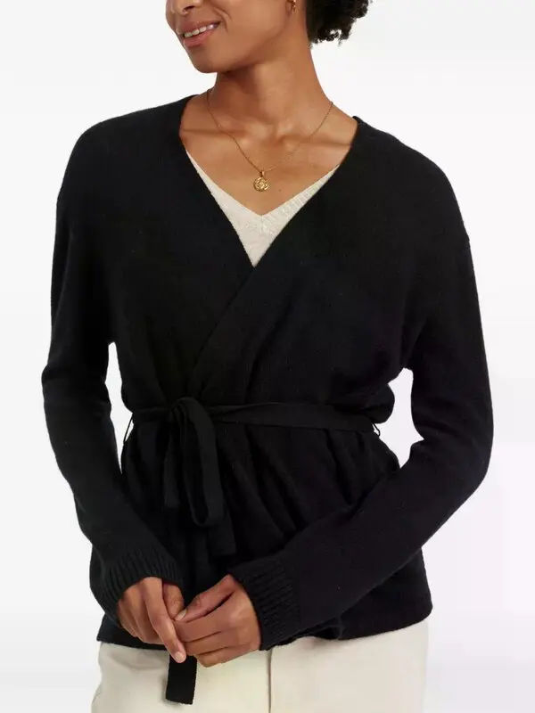 Chinti & Parker Wrap Cardigan - Black