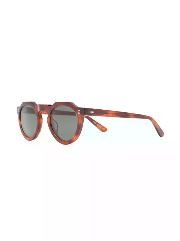 LESCA Round-frame Tinted Sunglasses