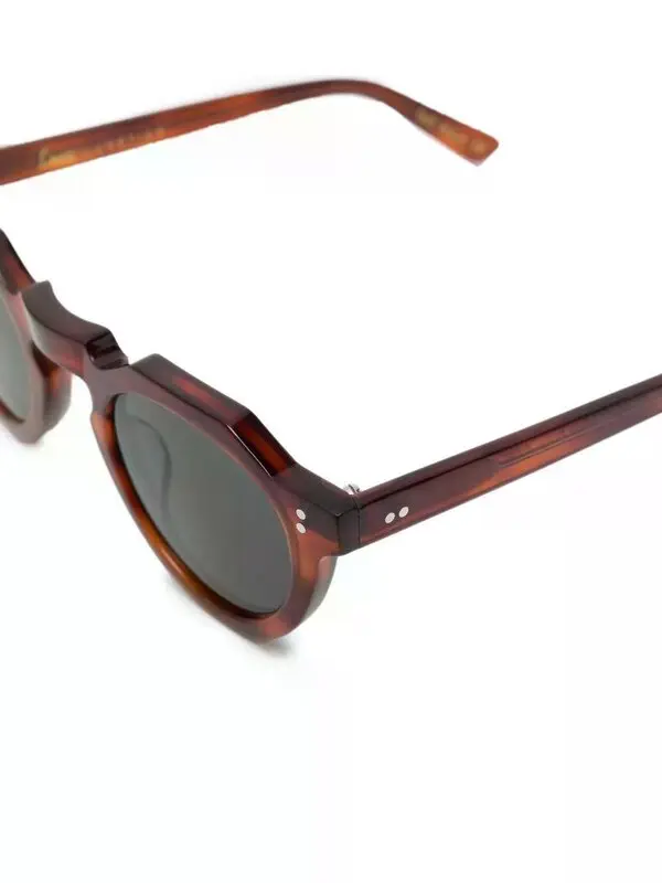 LESCA Round-frame Tinted Sunglasses