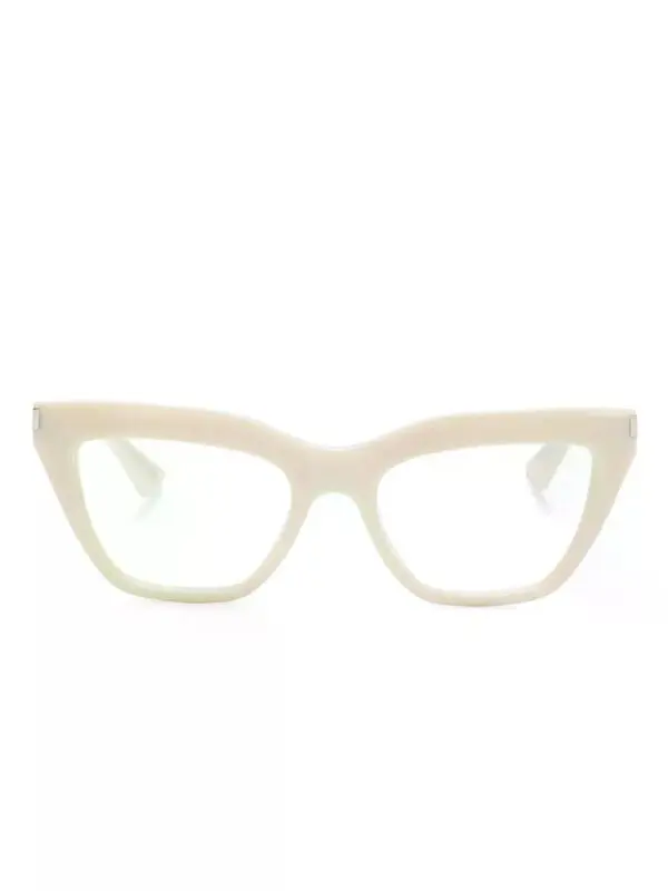 Saint Laurent Cat-eye Frame Eyeglasses - White