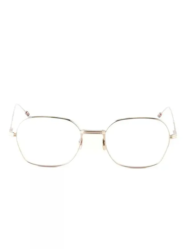 Thom Browne Geometric-frame Glasses - Gold