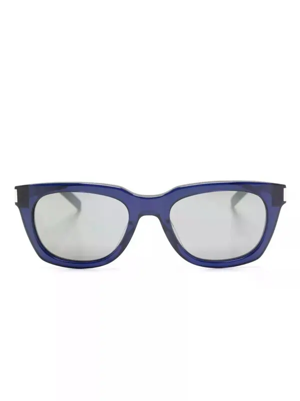 Saint Laurent Sl 582 Square-frame Sunglasses - Blue