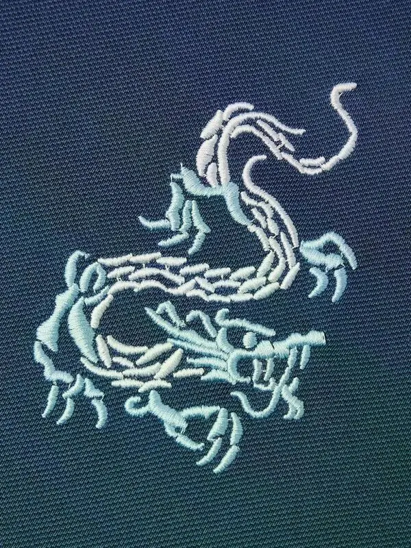 Shanghai Tang Dragon Polo Shirt - Blue