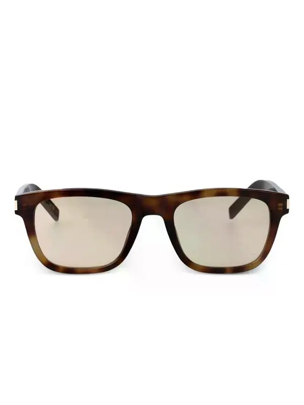 Saint Laurent Rectangle-frame Sunglasses - Brown