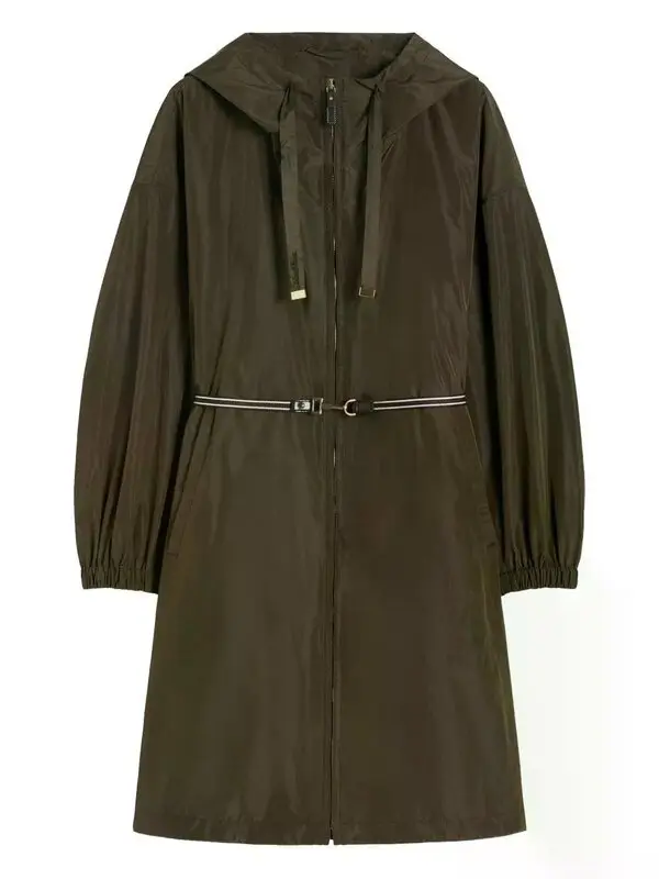 Max Mara Hooded Belted Raincoat