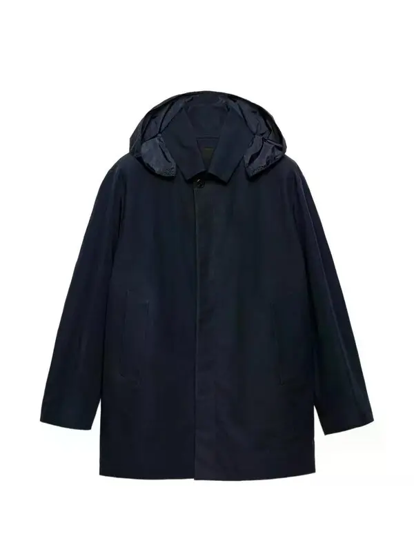 Prada Hooded Cotton Coat