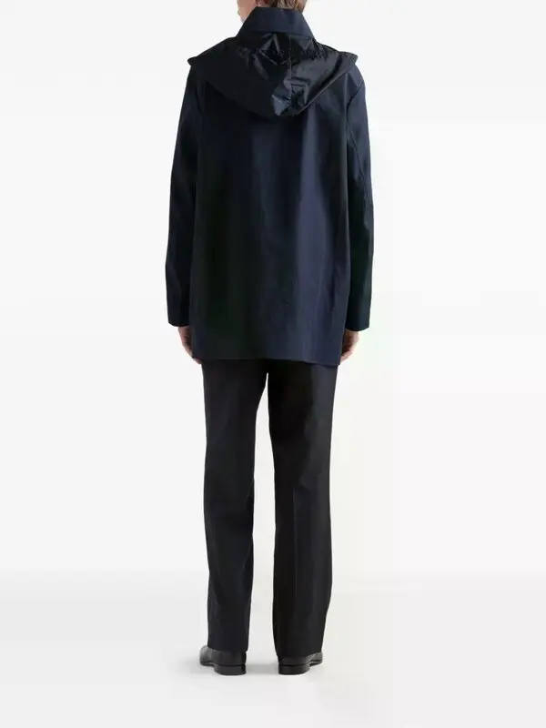 Prada Hooded Cotton Coat