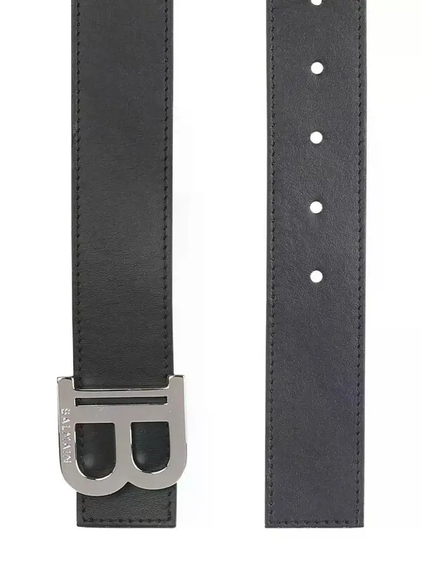 Balmain Leather B-buckle Belt