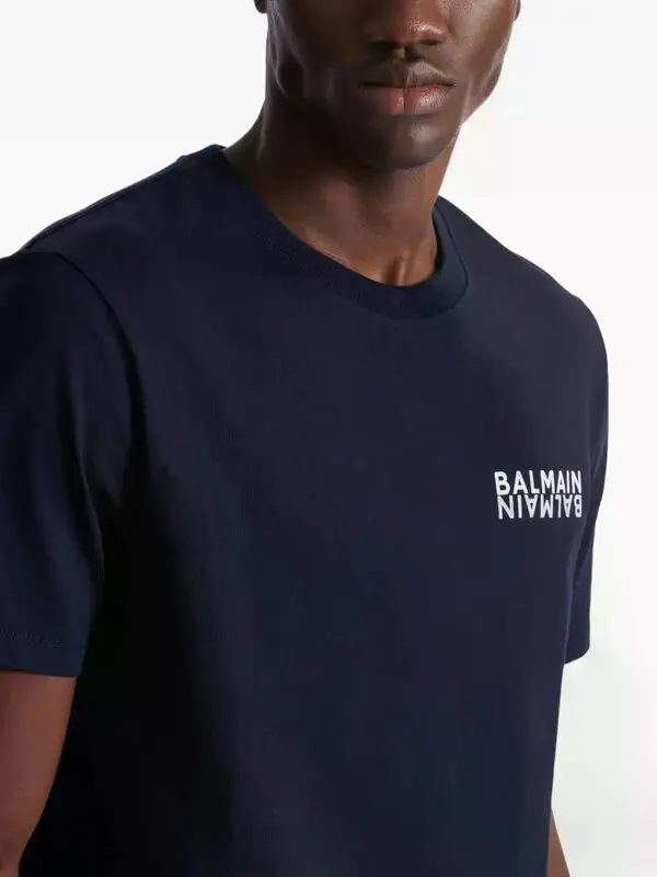 Balmain Logo-print T-shirt - Blue