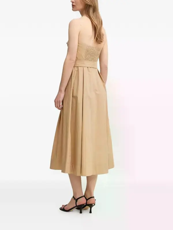 GAUDI Belted Zip Midi Dress