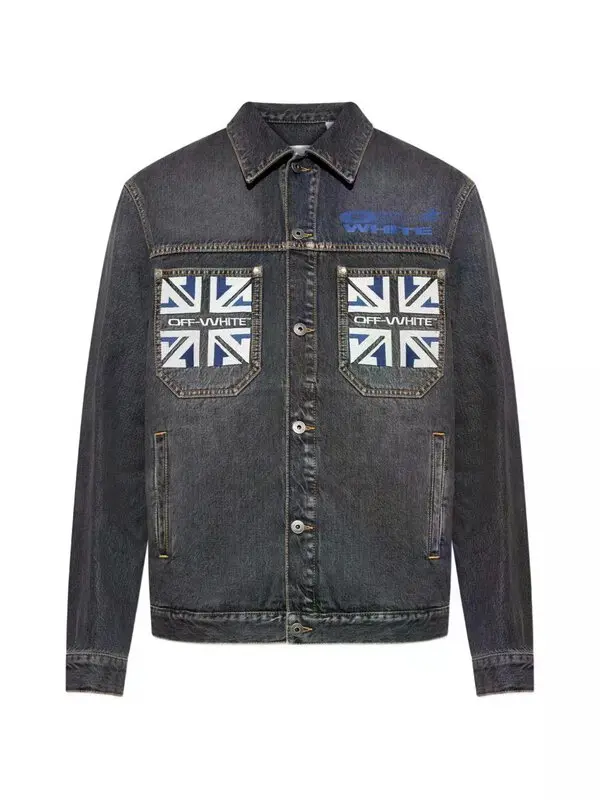 Off-White Flag-patch Cotton Jacket