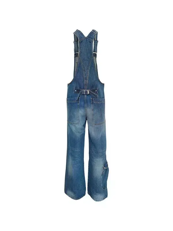 OPEN YY Cargo Pocket Denim Overalls