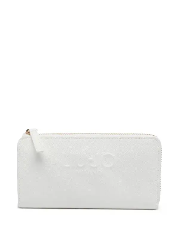 Liu Jo Large Embossed Logo Wallet - White