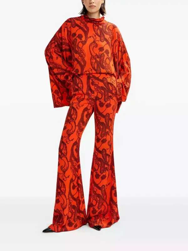 Essentiel Antwerp Paisley Flared Trousers
