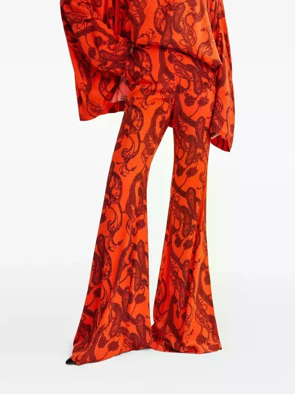 Essentiel Antwerp Paisley Flared Trousers