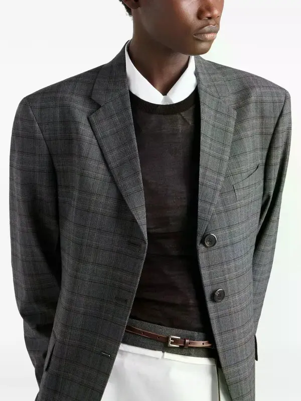 Prada Cashmere And Silk Crew-neck Sweater - Brown