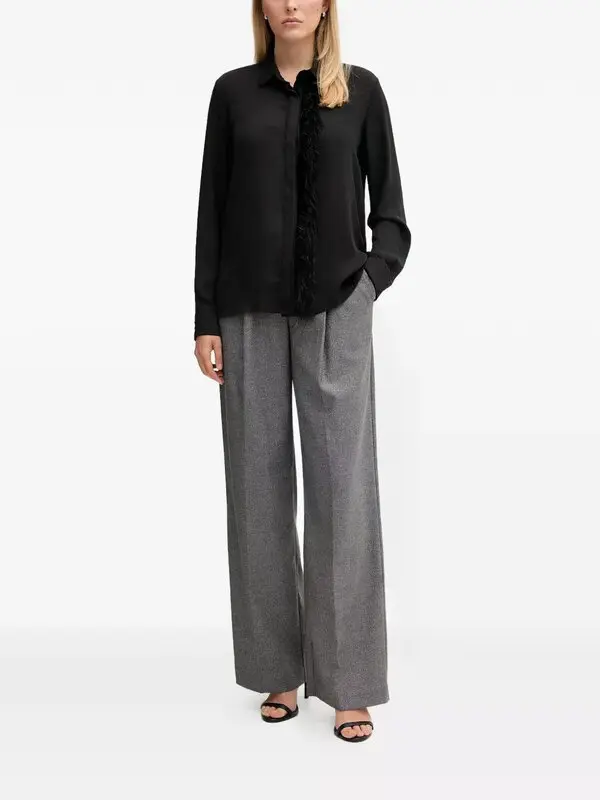 GAUDI Pleated Wide Leg Trousers