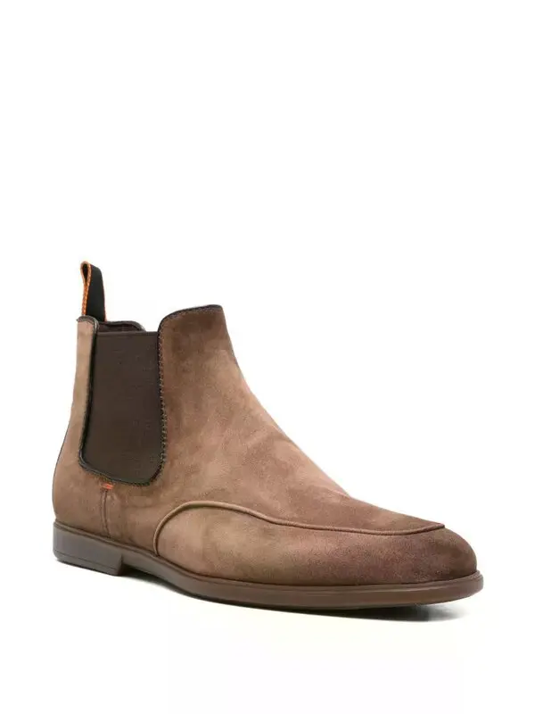 Santoni Elastic-panel Boots - Brown