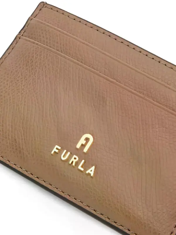 Furla Logo-plaque Card Holder - Neutrals