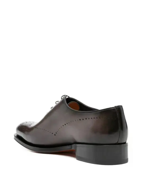 Santoni Perforated Oxford Shoes