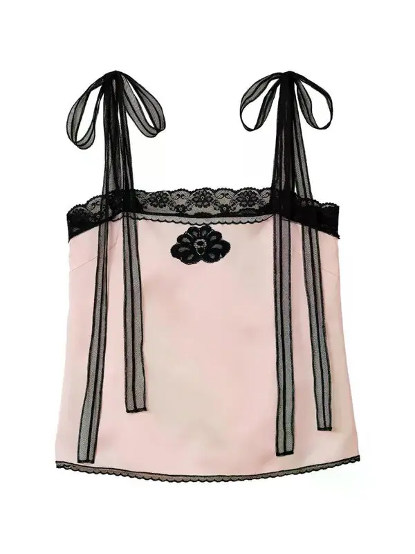 Marc Jacobs Lace-trim Ribbon Top