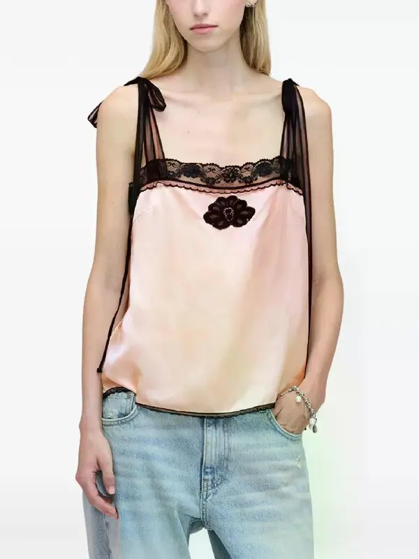 Marc Jacobs Lace-trim Ribbon Top