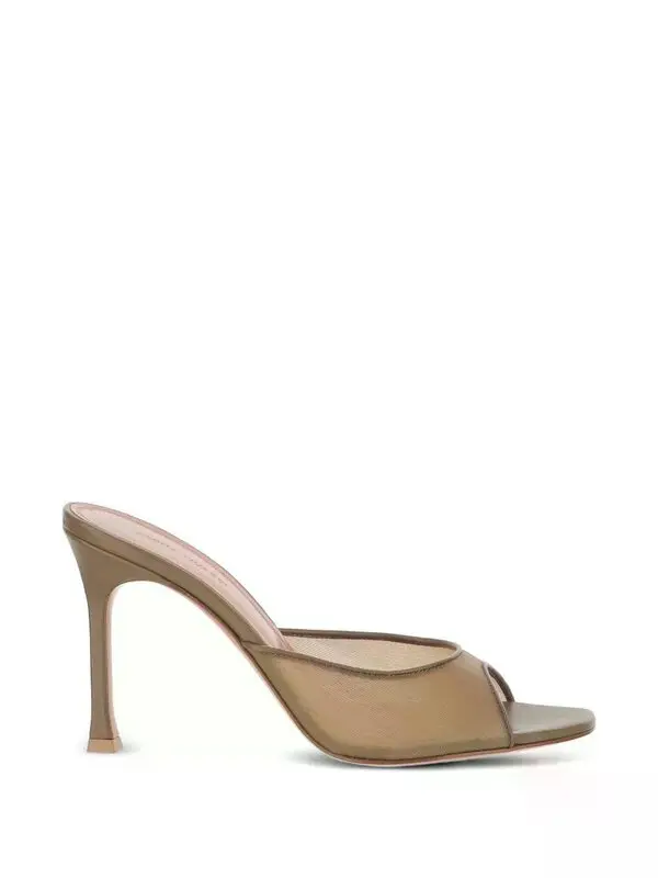 Amina Muaddi Alexa Mules - Neutrals