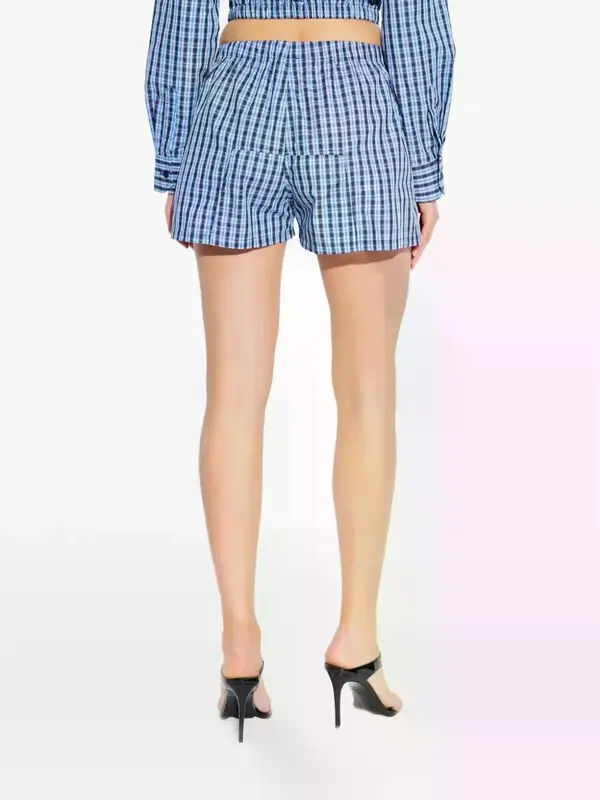 Vetements Checked Boxer Shorts - Blue
