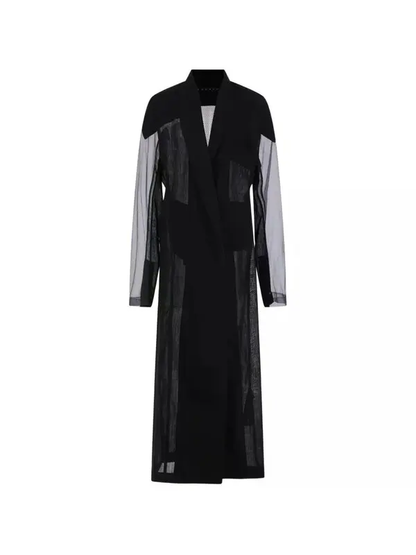 YEHUAFAN Semi-sheer Tulle Coat